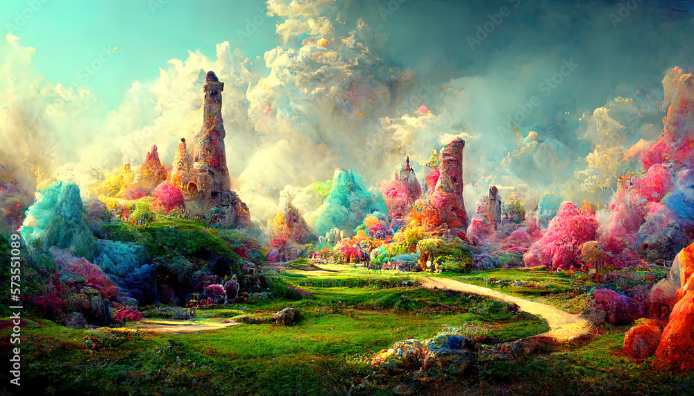 Colorful Fantasy Landscape