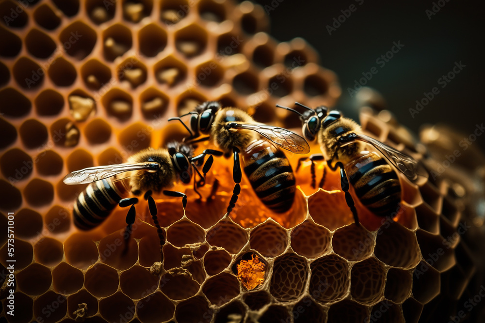 Bees Working Together