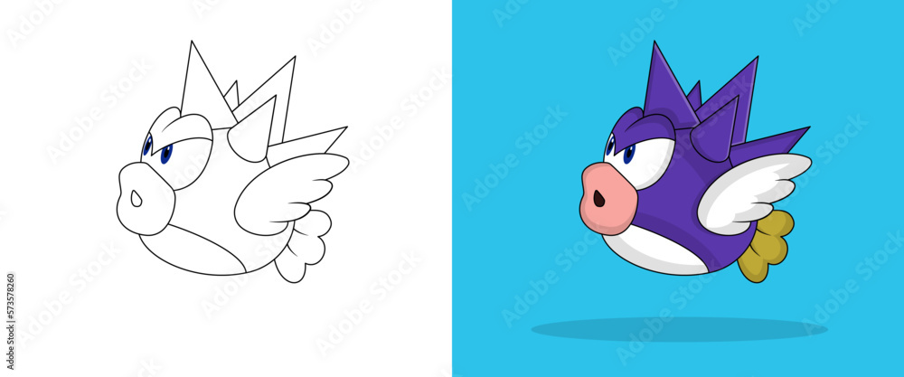 Vetor de Cheep Cheeps are pufferfish that made their first appearance ...