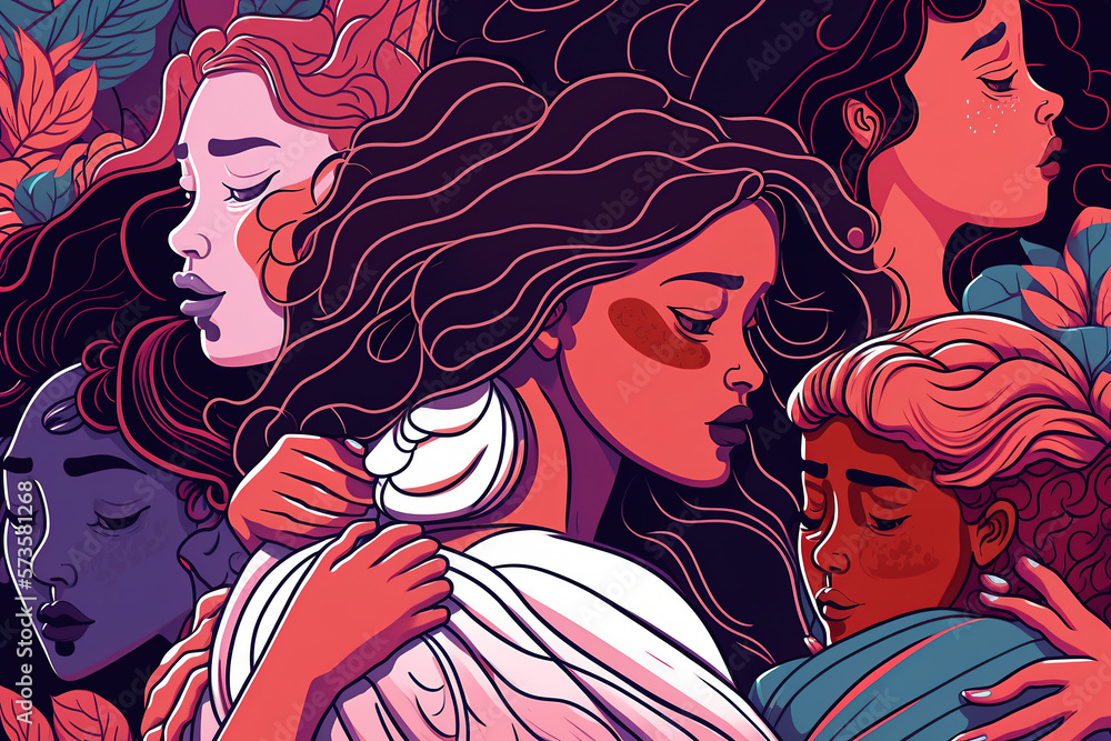 International Women Embrace Themselves and Each Other, Women's Rights ...