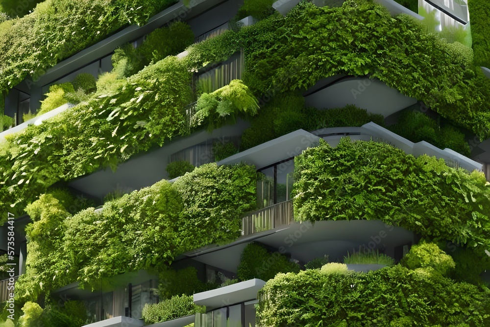 Eco-Friendly Green Building With Vertical Garden Design For ...