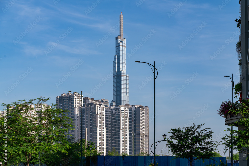 Beautiful morning in Ho Chi Minh City, one of the most developed cities ...