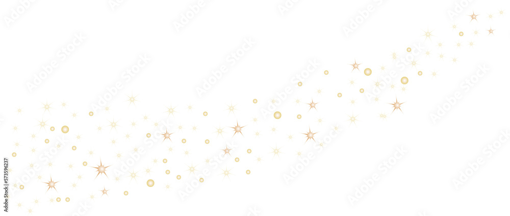 Shiny stars on a transparent background. Golden sparkling lights ...