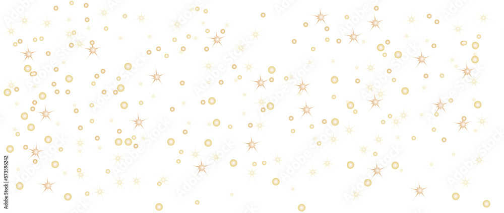 Shiny stars on a transparent background. Golden sparkling lights. Festive glow. Magic star ...