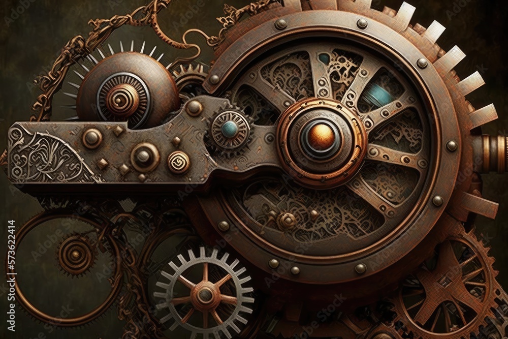 Steampunk Gears Wallpaper