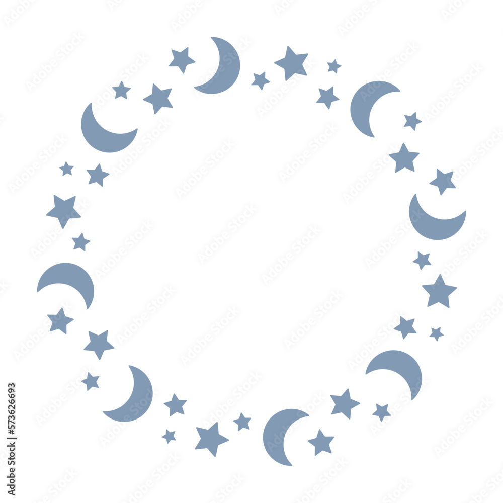 Moon And Stars Border