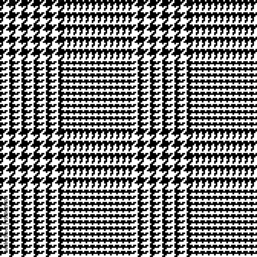 ภาพประกอบสต็อก Black Glen Plaid Seamless Pattern Tile with Transparent ...