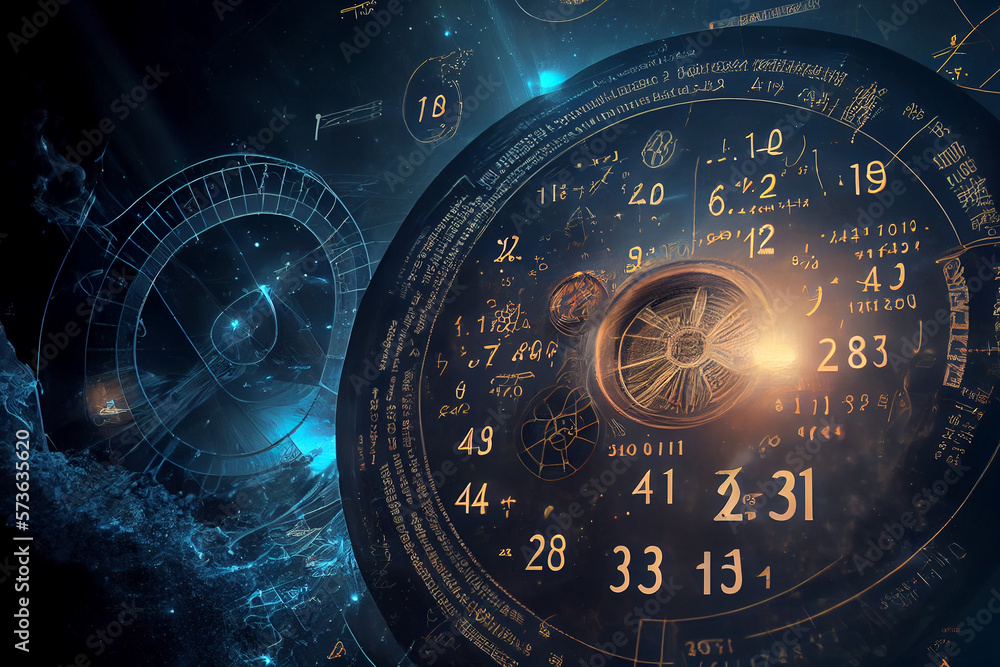 A fantasy math background featuring imaginary mathematical equations ...