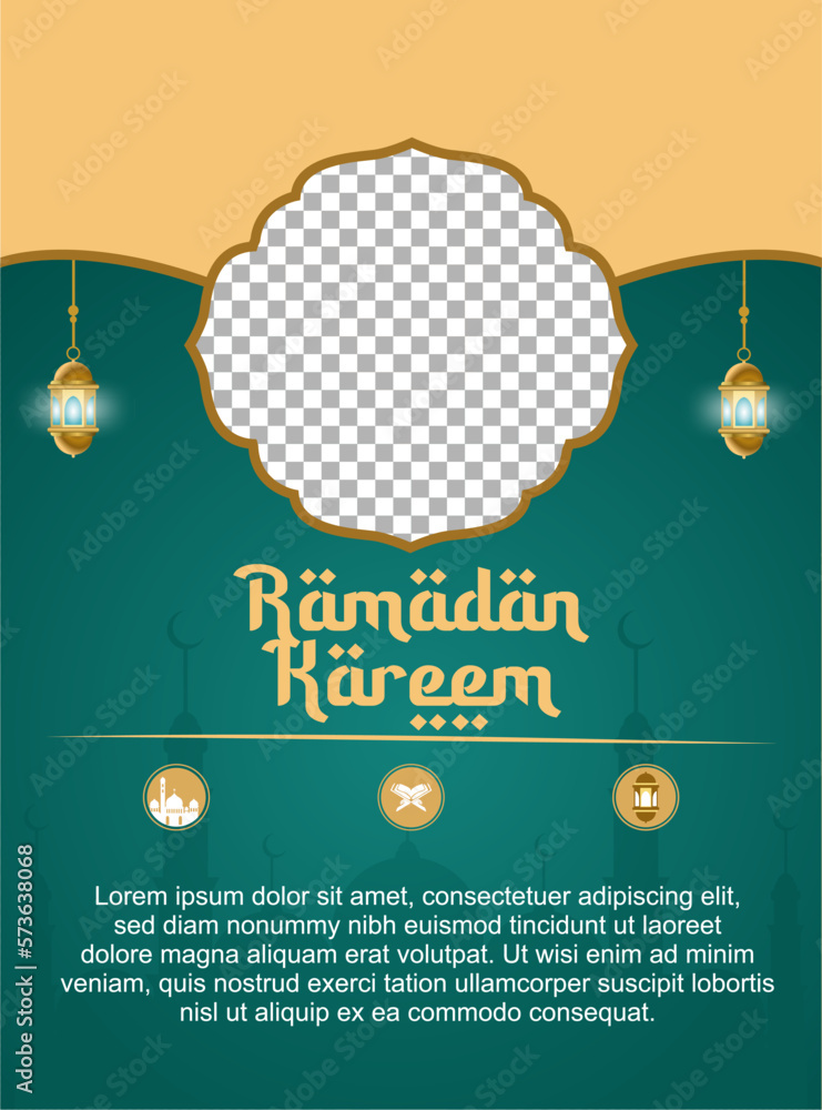 ramadan background is good to use for flyers, posters, brochures ...