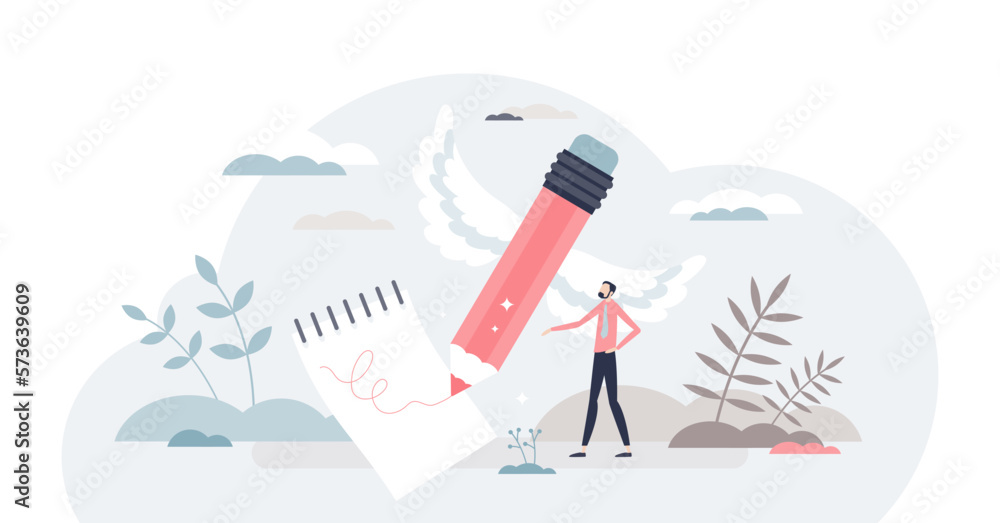 Writing life goals and make resolution list for future tiny person ...