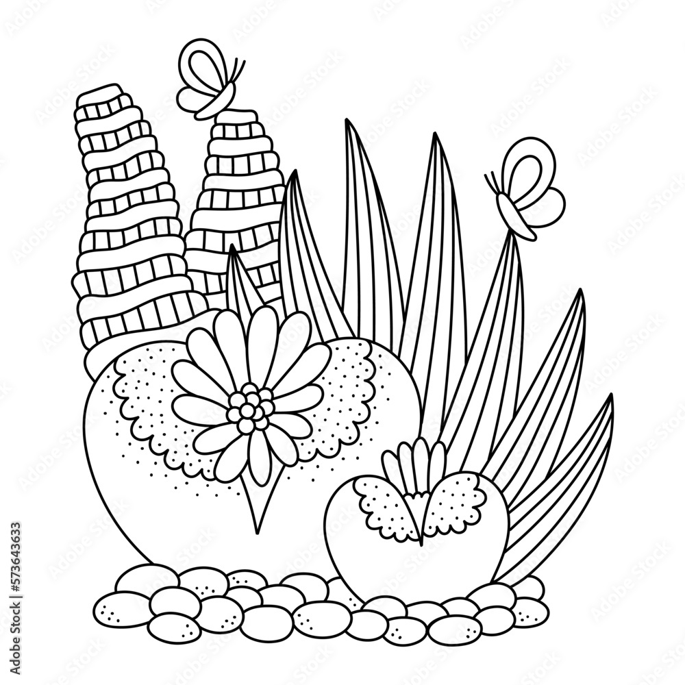 Different succulents with flowers. Summertime desert plants. Botany ...