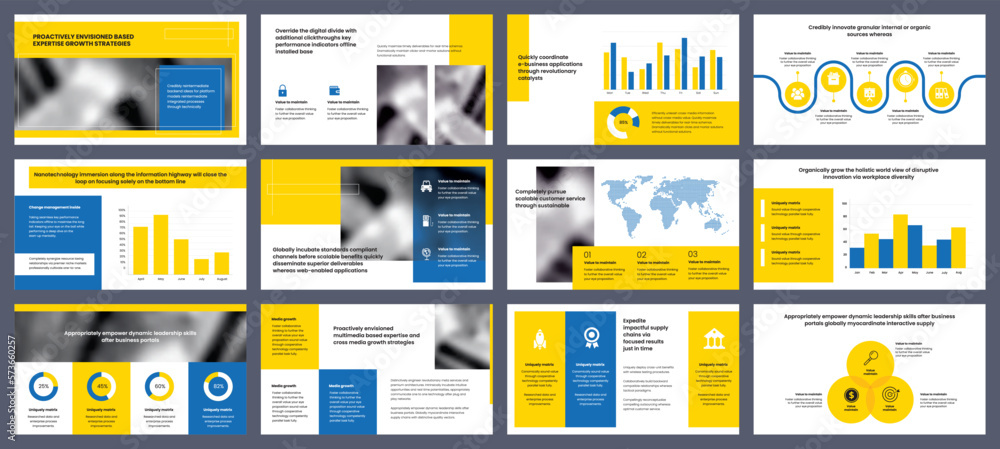 Creative slide template design for company business PowerPoint ...