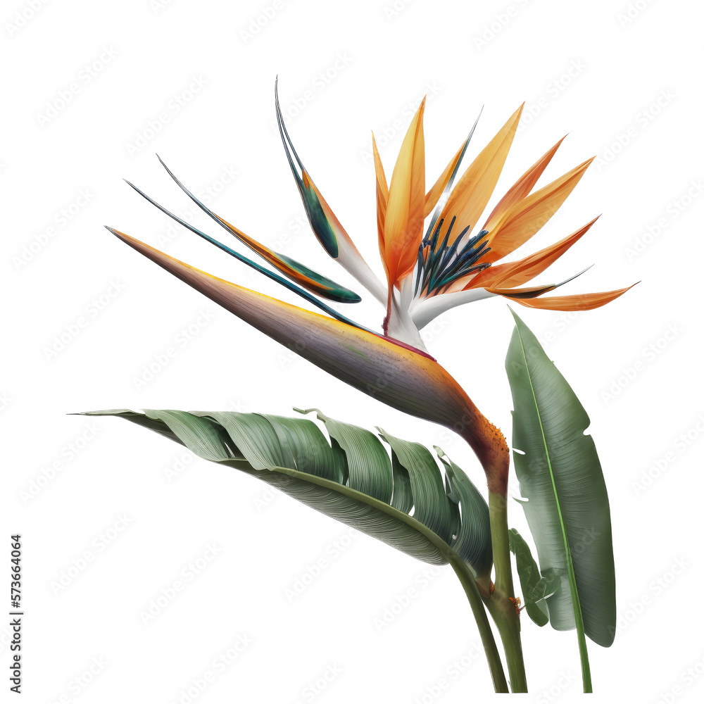 Bird Of Paradise Flower Illustration, Transparent Background, PNG ...