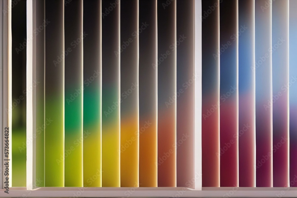 Plastic window profiles PVC of different colors in section isolated on ...