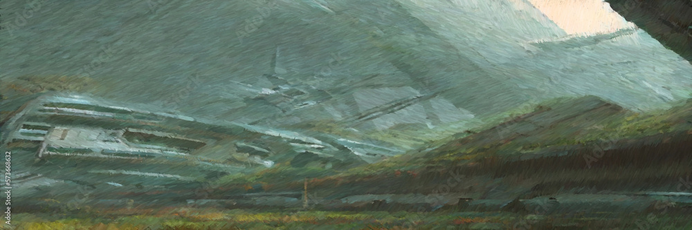 Abandoned futuristic city in ruins. Time after humans. World without ...