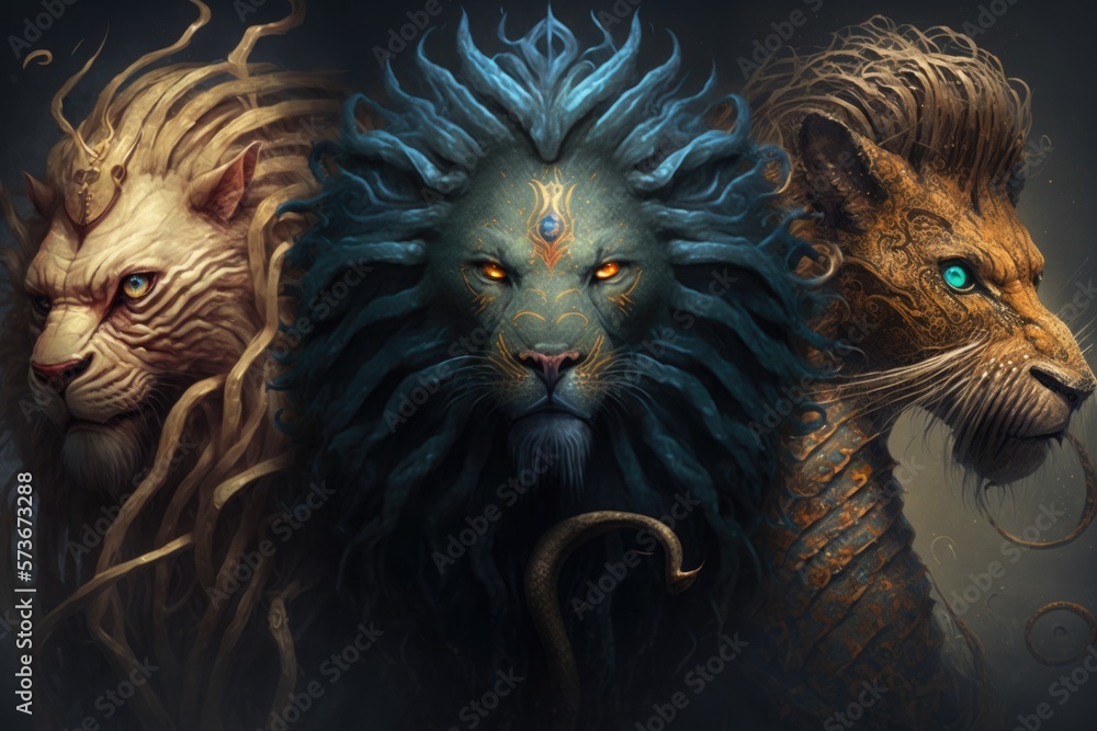otherworldly and exotic appearance of manticores, creatures with the ...