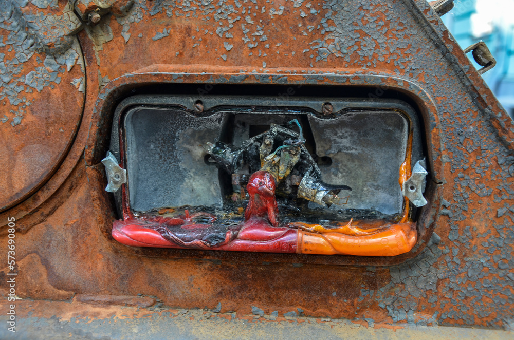 Foto Stock Rear light of the Russian BMP-82 (Infantry Fighting Vehicle ...