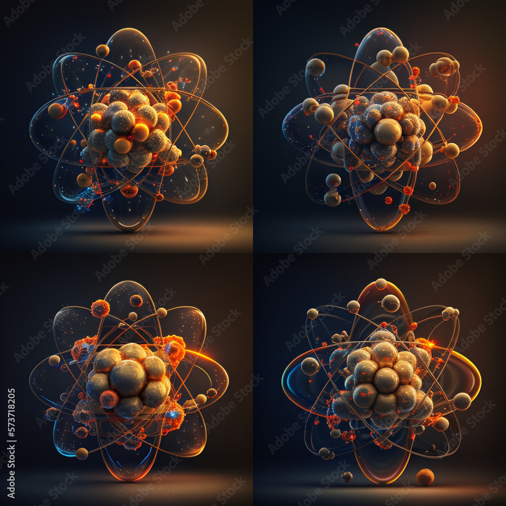 3D Images of Silver Atoms for Study and Research, Silver Atoms, Atoms ...
