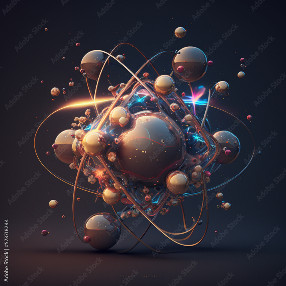 3D Images of Silver Atoms for Study and Research, Silver Atoms, Atoms ...