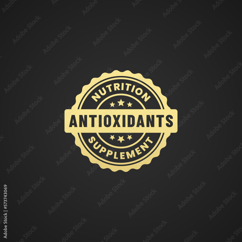Vecteur Stock Antioxidants label vector or antioxidants icon logo ...
