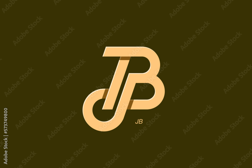 Poster Letter J and B Monogram Logo Design Vector – Wall Art | UkPosters