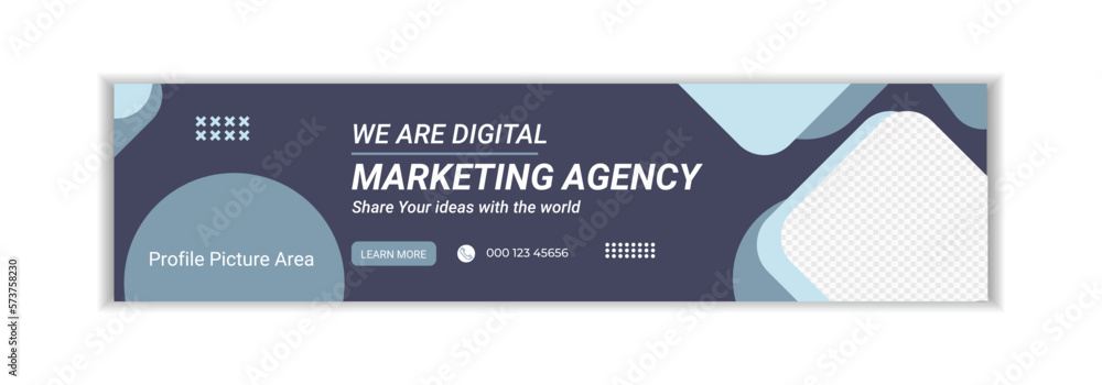 linkedin background image or cover Banner design Stock Vector | Adobe Stock