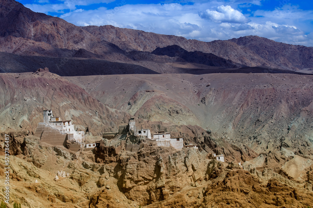 Basgo or Bazgoo, a village situated on the bank of the Indus river in ...