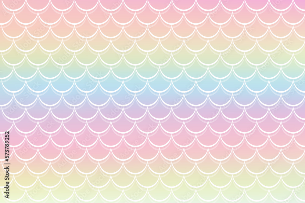 Mermaid rainbow background in fantasy style with scales. Unicorn ...