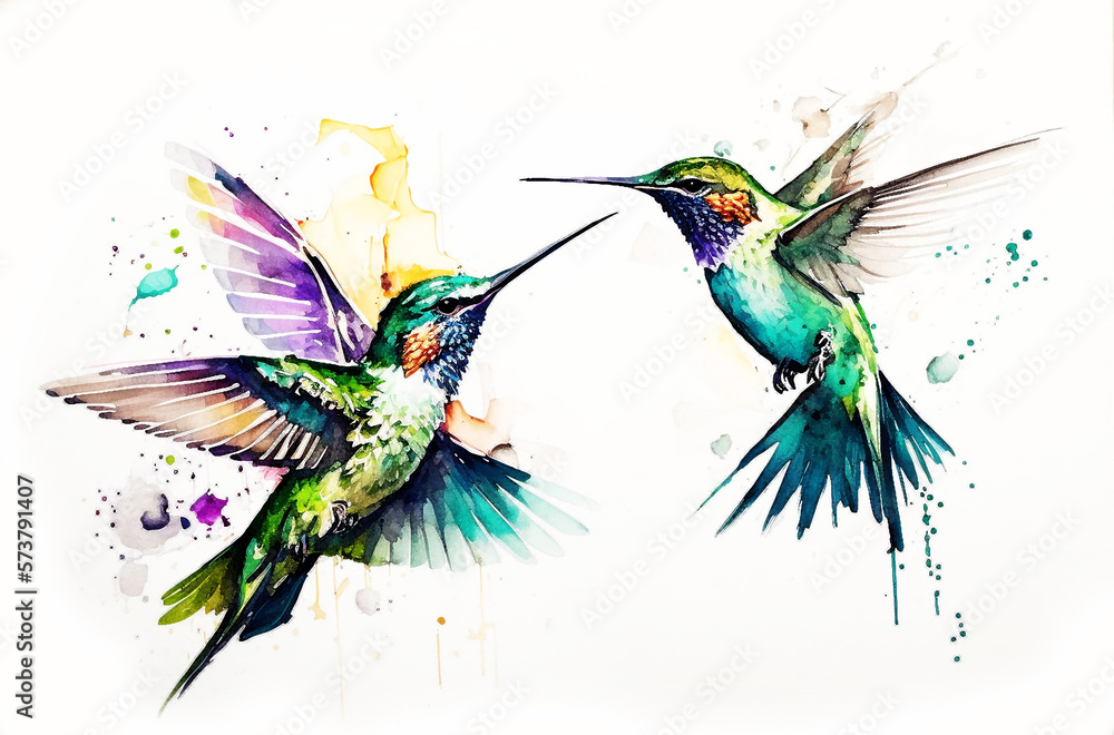 Hummingbird In Flight Drawing
