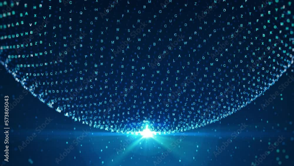 Video „Chatbot Chat concept with Artificial Intelligence. Looped sphere ...