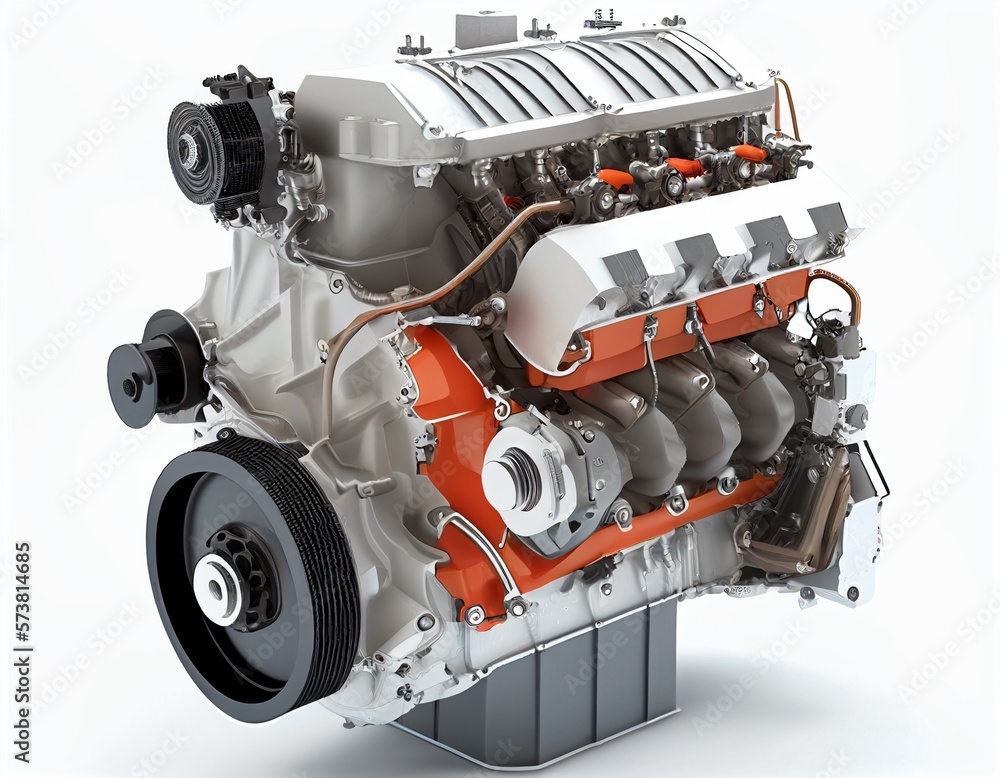 Engine illustration using generative AI Stock Illustration | Adobe Stock