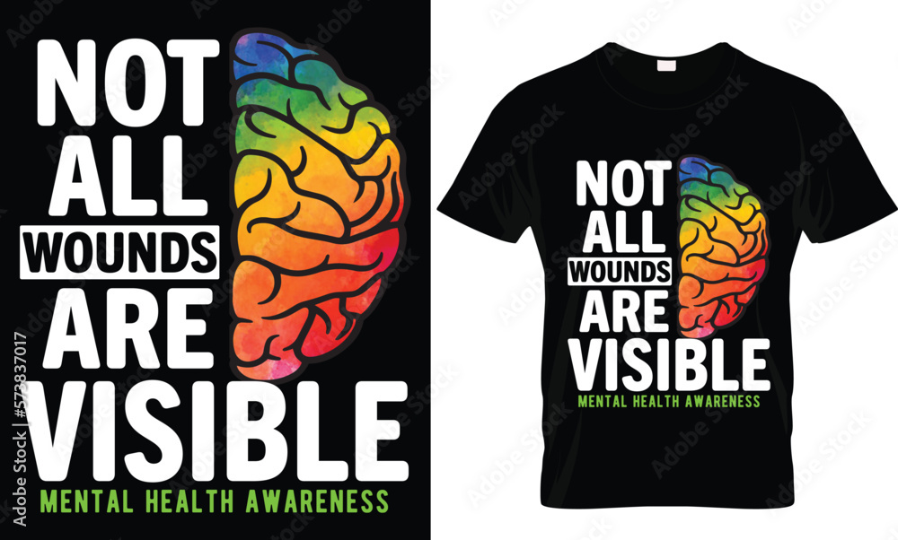 Fight the Stigma Mental Health Awareness, t-shirt design, Mental Health ...