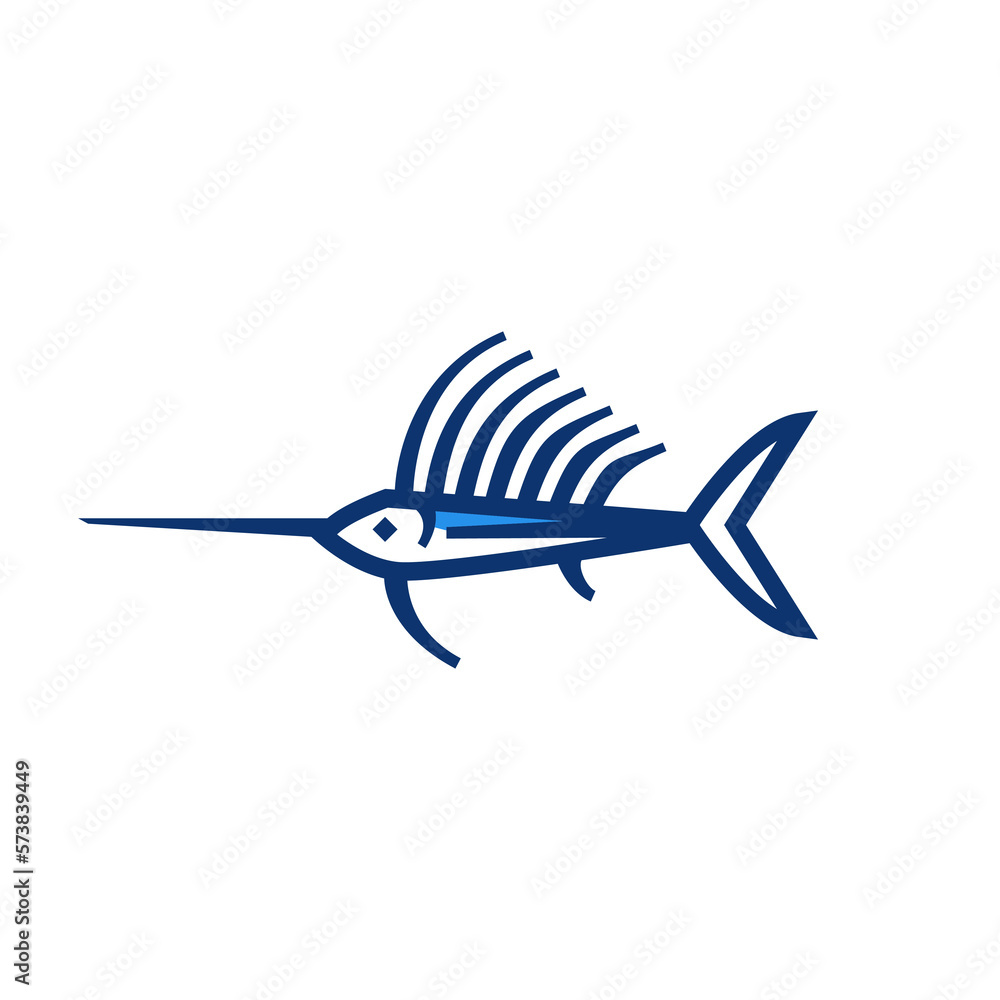 Blue Marlin Logo. Fresh and Unique Modern Blue Marlin Logo Template ...