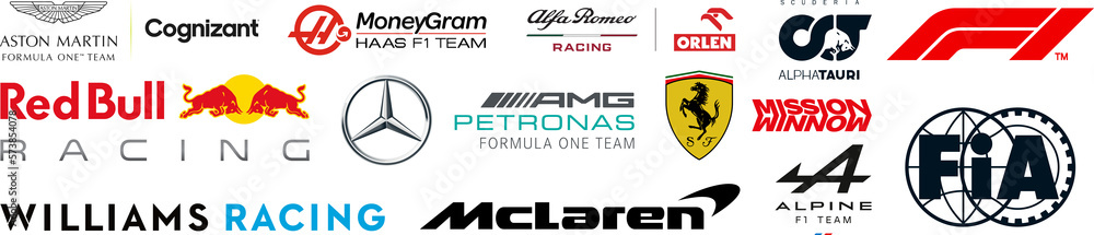 F1. Alfa Romeo Racing Orlen, AlphaTauri Honda, Alpine F1, Aston Martin ...