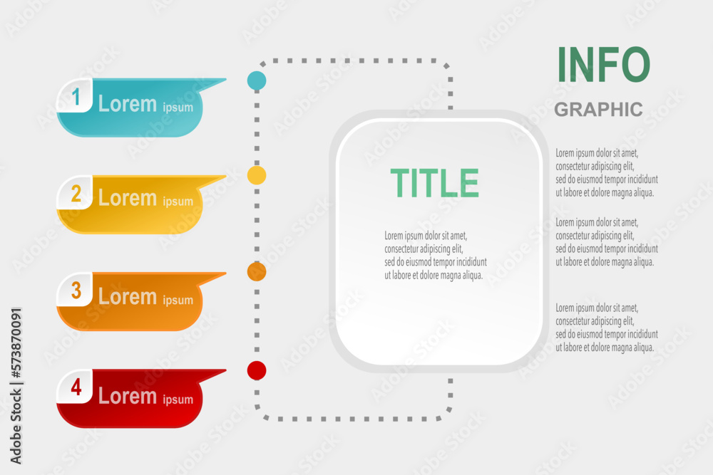 Infographic template for business plan ,strategy, roadmap. 4 Steps ...