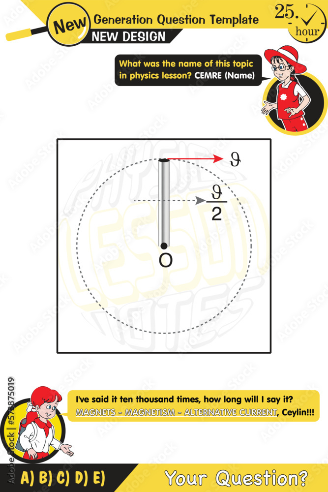 Physics, Magnets, Scientific Magnetic Field and Electromagnetism vector ...