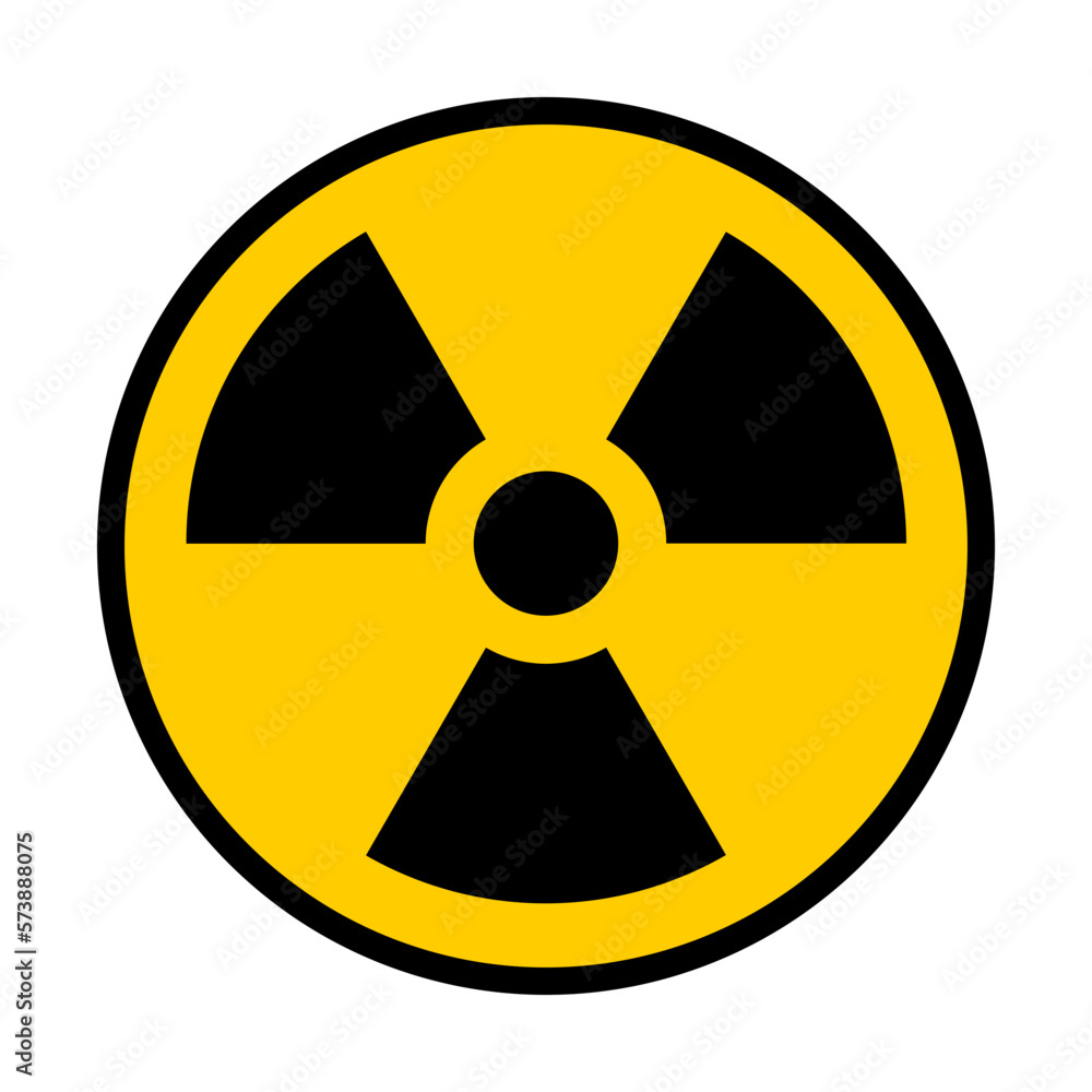 Nuclear Hazard Ionizing Radiation Trefoil Danger Symbol. Vector Image ...