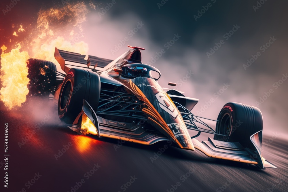 Mastering the Art of Formula Riding Generative AI Stock Illustration ...