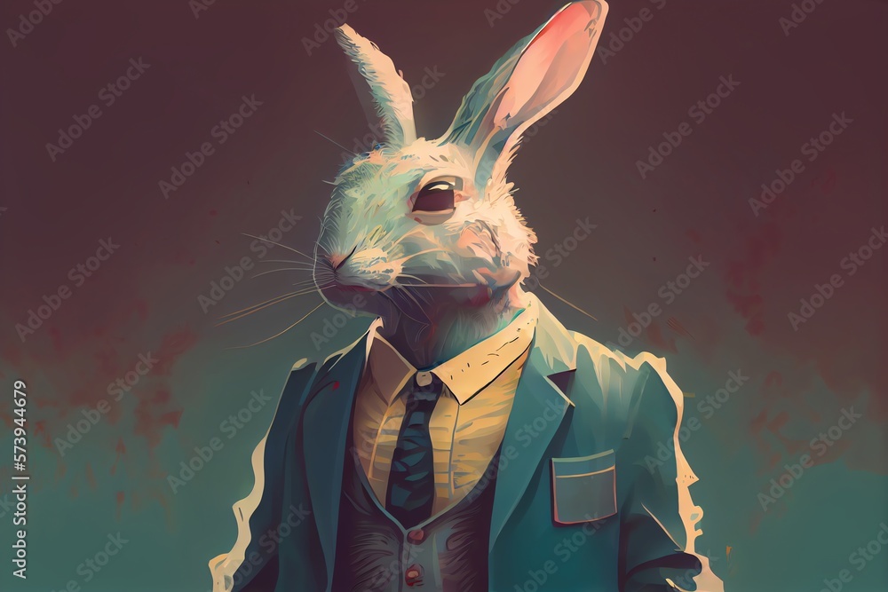 Surreal Mammalian Hybrids creature. half man. half rabbit in mythologie ...