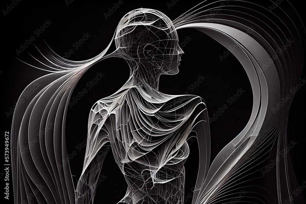 Digital procedural art, mathematical functions, plotted curves ...