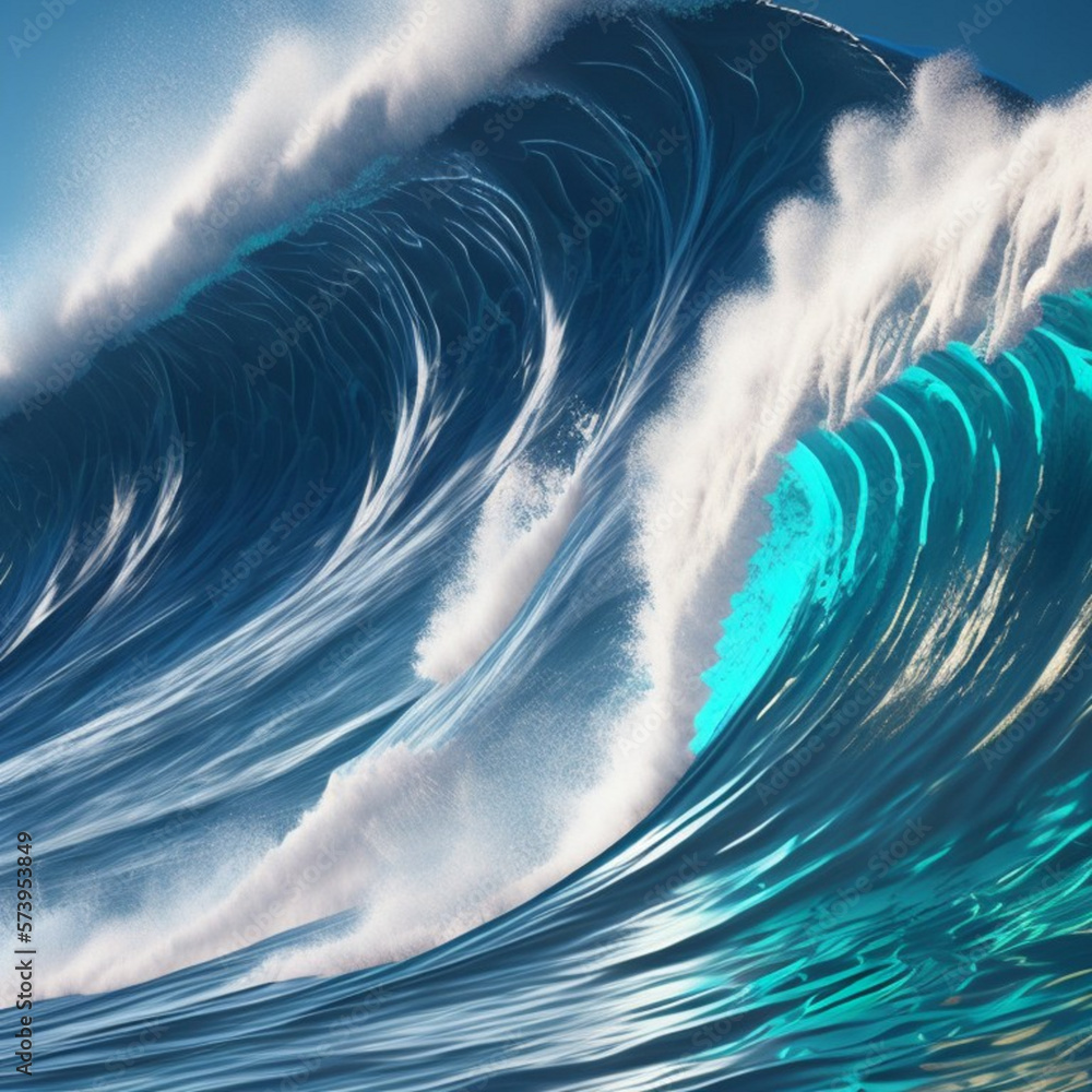 waves on the beach - Waves abstract background - blue abstract ...