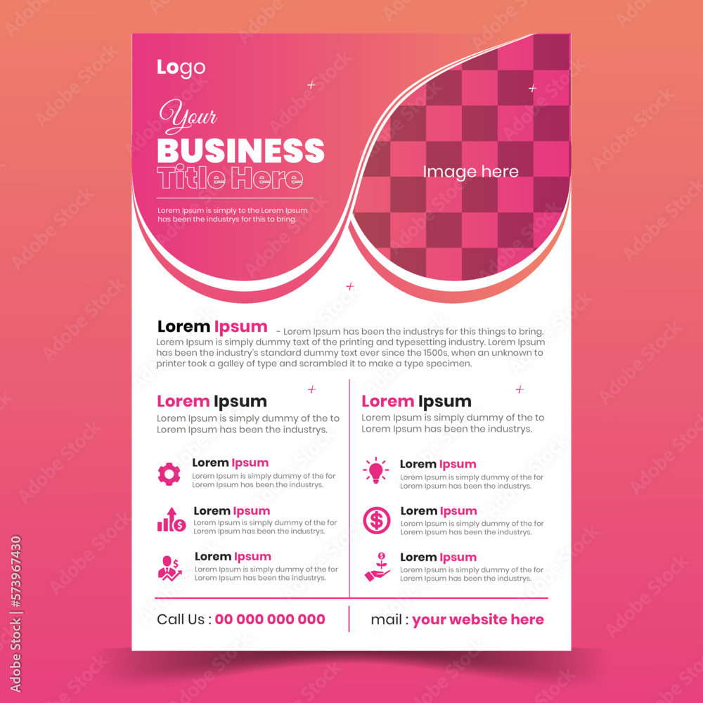 Corporate business multipurpose flyer design and cover page template ...