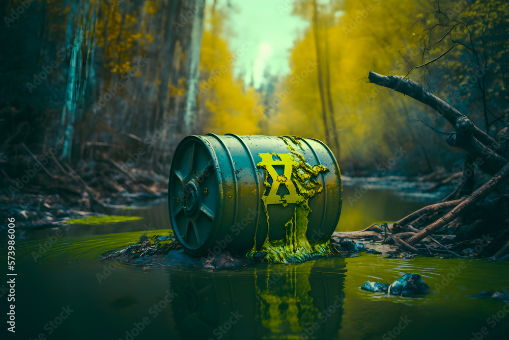 Soil pollution by toxic waste. Biological waste. The concept of ...