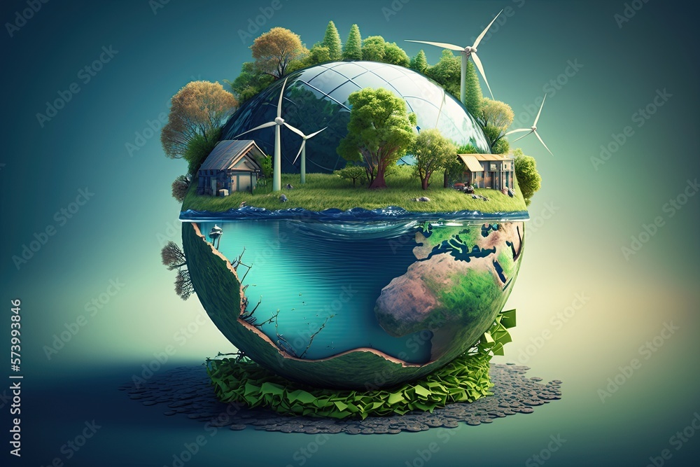 Green energy relies on renewable sources like wind, solar, and ...