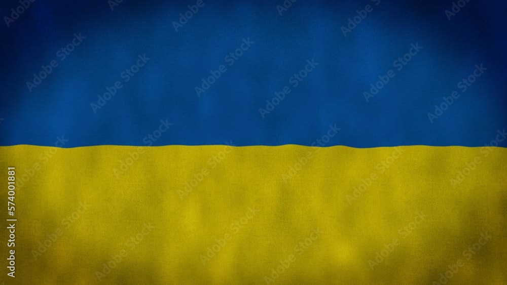UKRAINE National Flag. 4K seamless loop animation of the ukraine flag ...