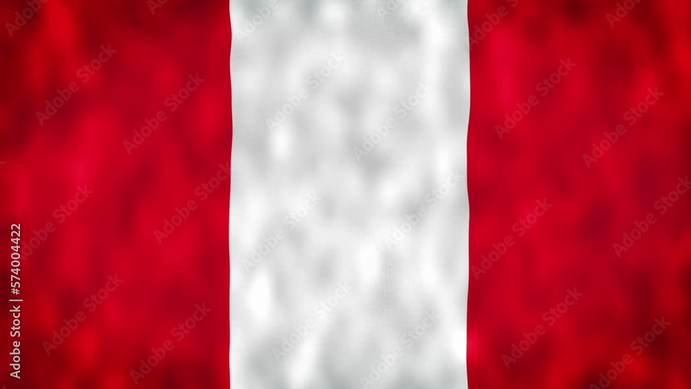 Peru flag is waving 3D animation. Peru flag waving in the wind ...