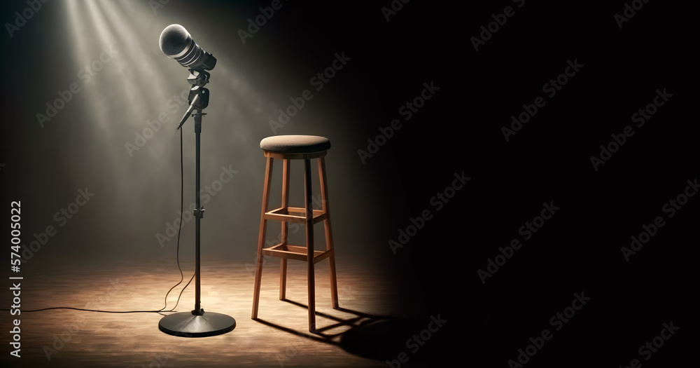 Photo & Art Print Poster background for stand up comedy stage ...
