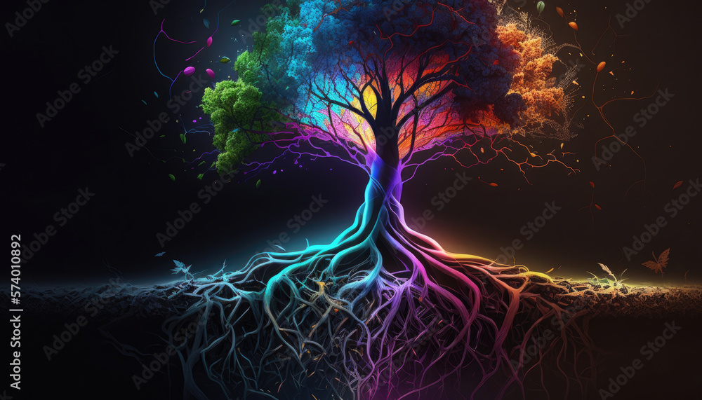 Abstract Tree Of Life Wallpaper