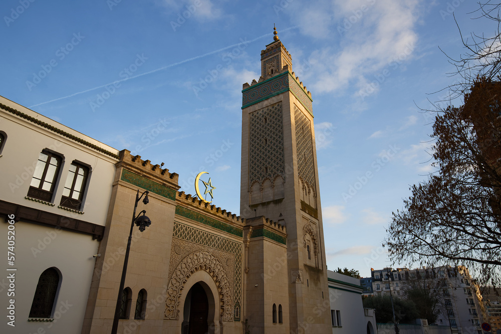 Great Mosque of Paris - Muslim temple in France. It was founded in 1926 ...