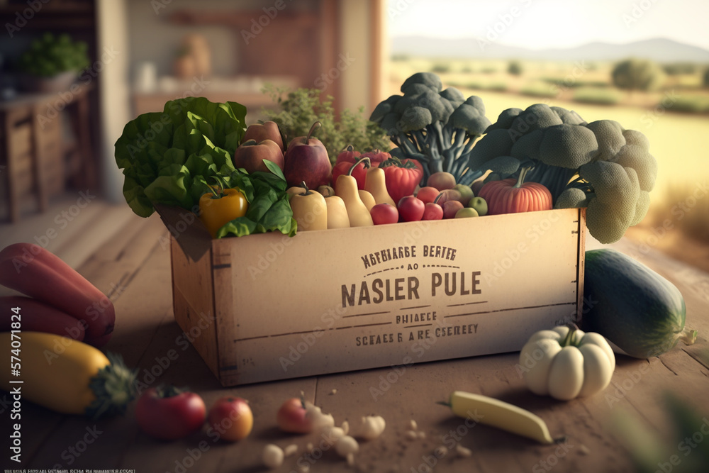 Farm-to-table delivery: A farm-to-table delivery service showcasing ...